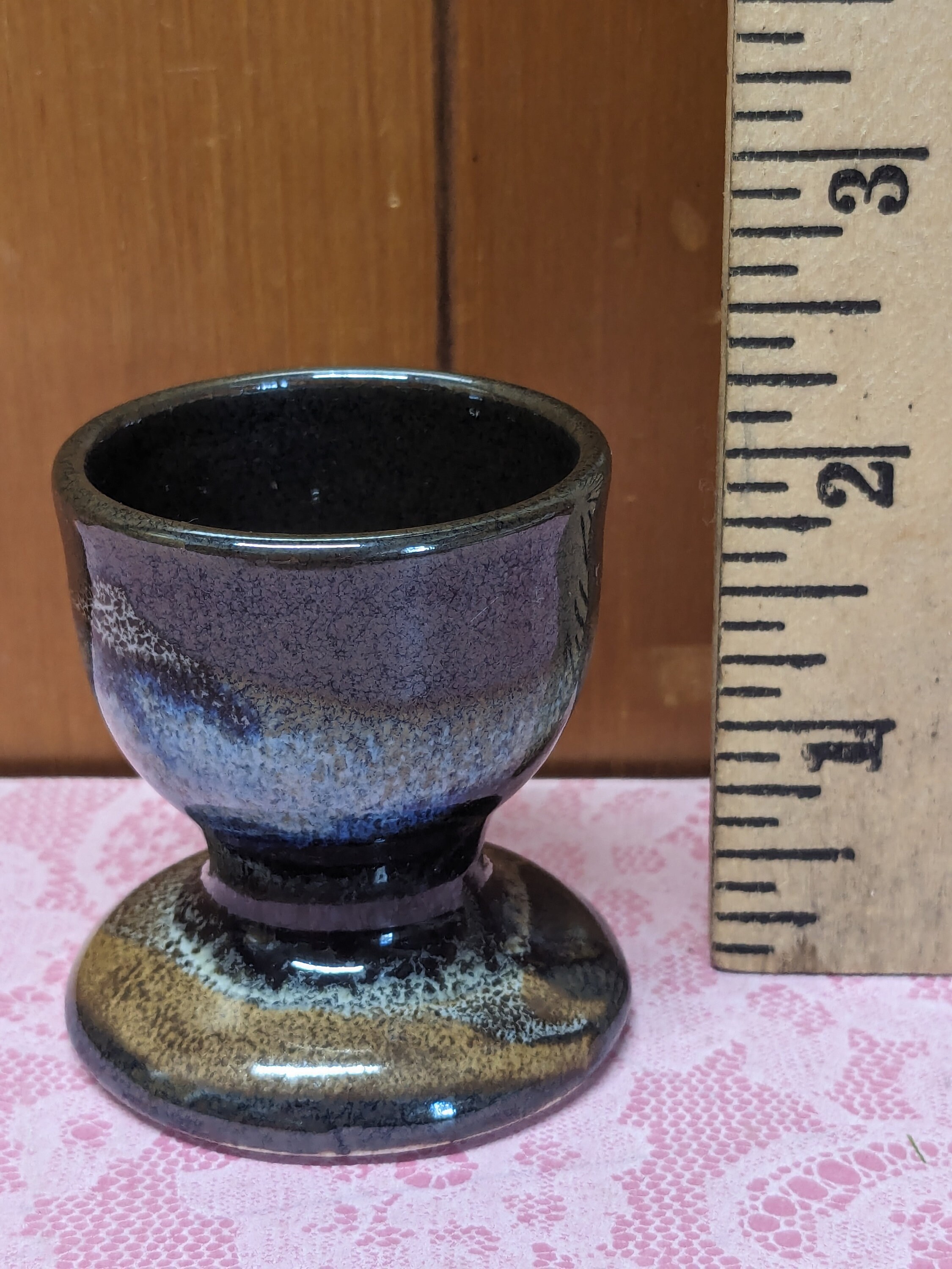 Vintage Wendt Art Pottery Mount St. Helens Egg Cup With Volcanic Ash ...