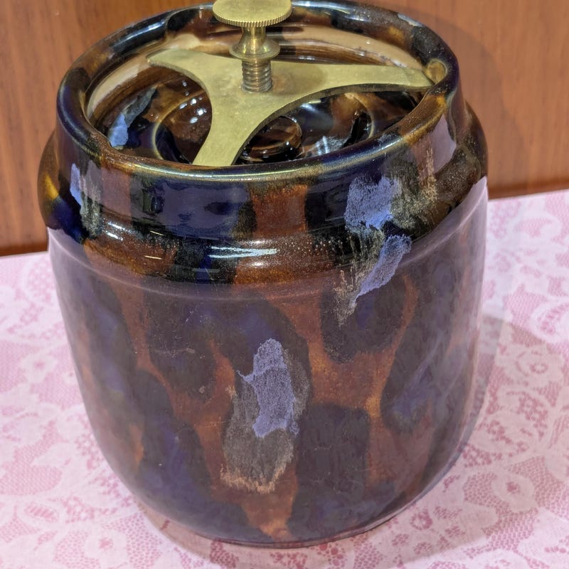 Vintage Brass Tobacco Jar - Etsy