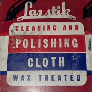 Vintage Collectible Las-stik Cleaning and Polishing Cloth Promotional ...
