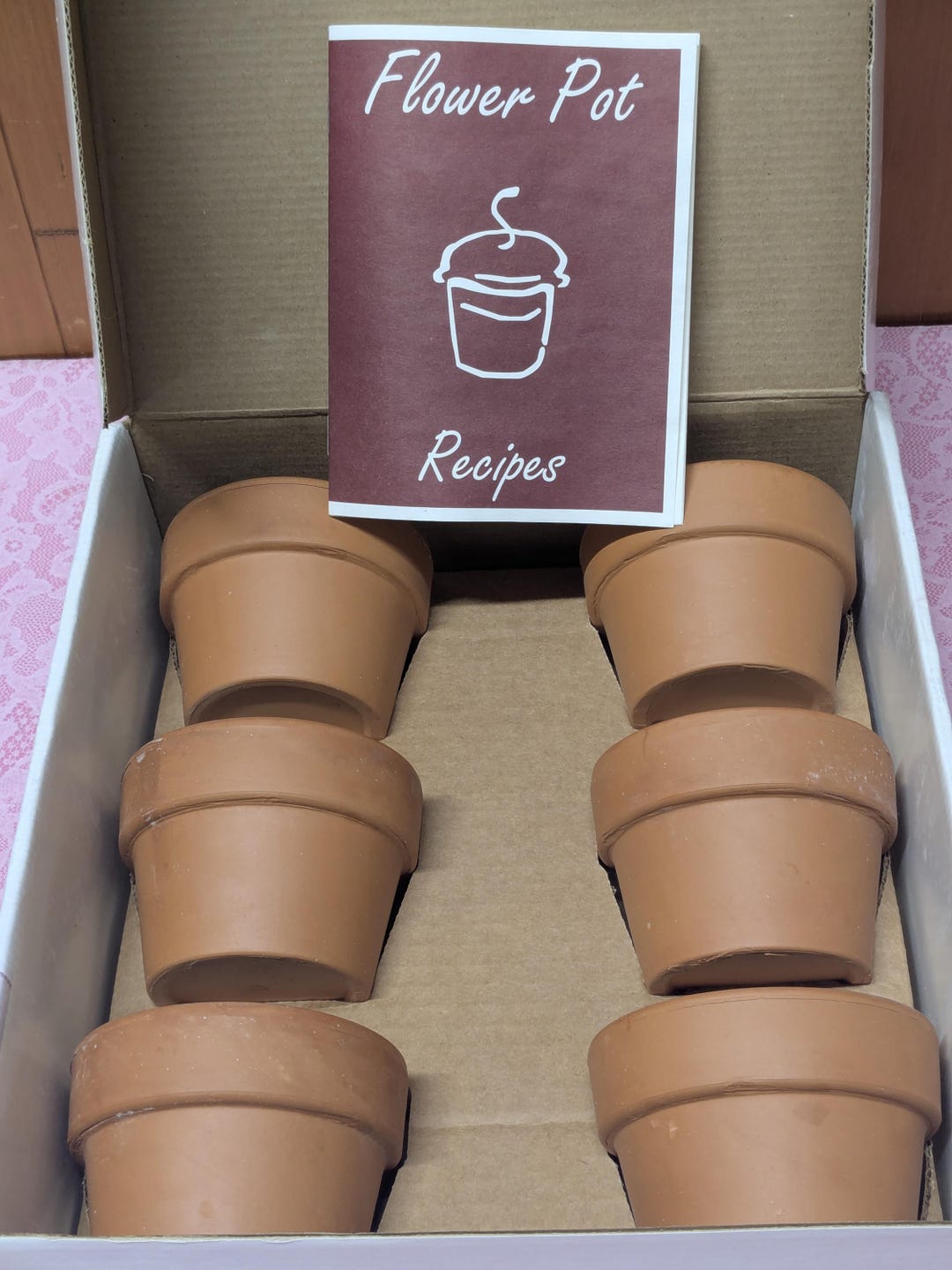 Vintage Flower Pot Muffin Set From the 80s With Recipe Book - Etsy