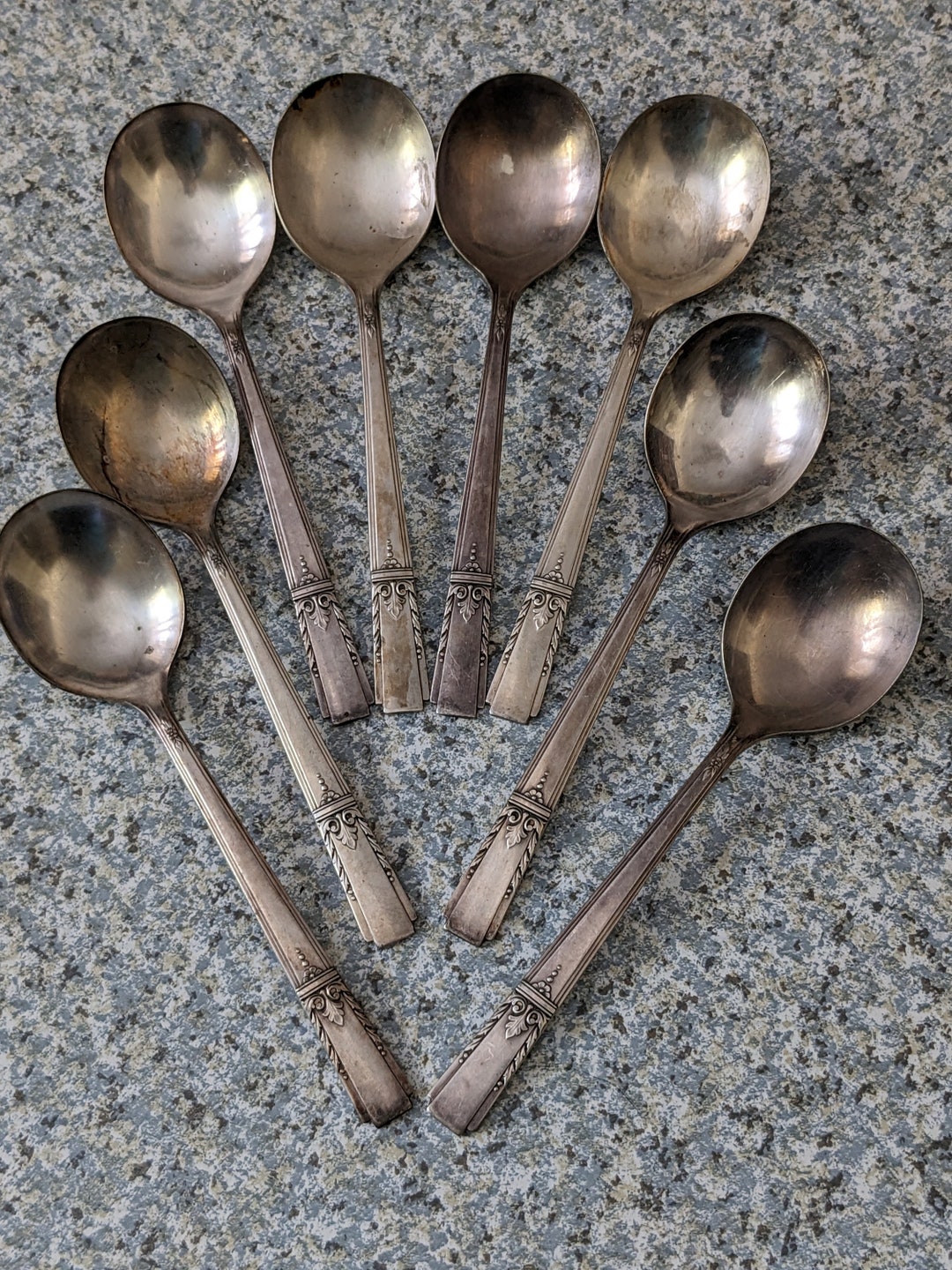 Lady Drake Wm A Rogers AA Heavy Oneida LTD Silver Plated Soup Spoons - Etsy