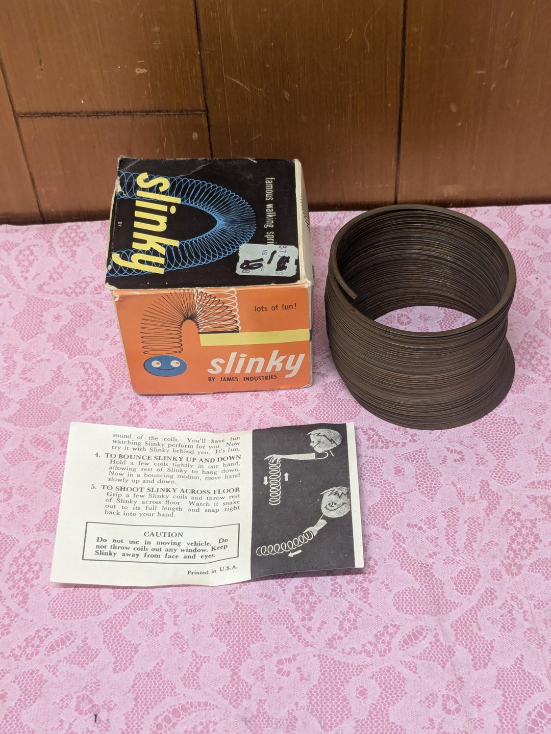 Vintage SLINKY by James Industries Mid Century Toy - Etsy
