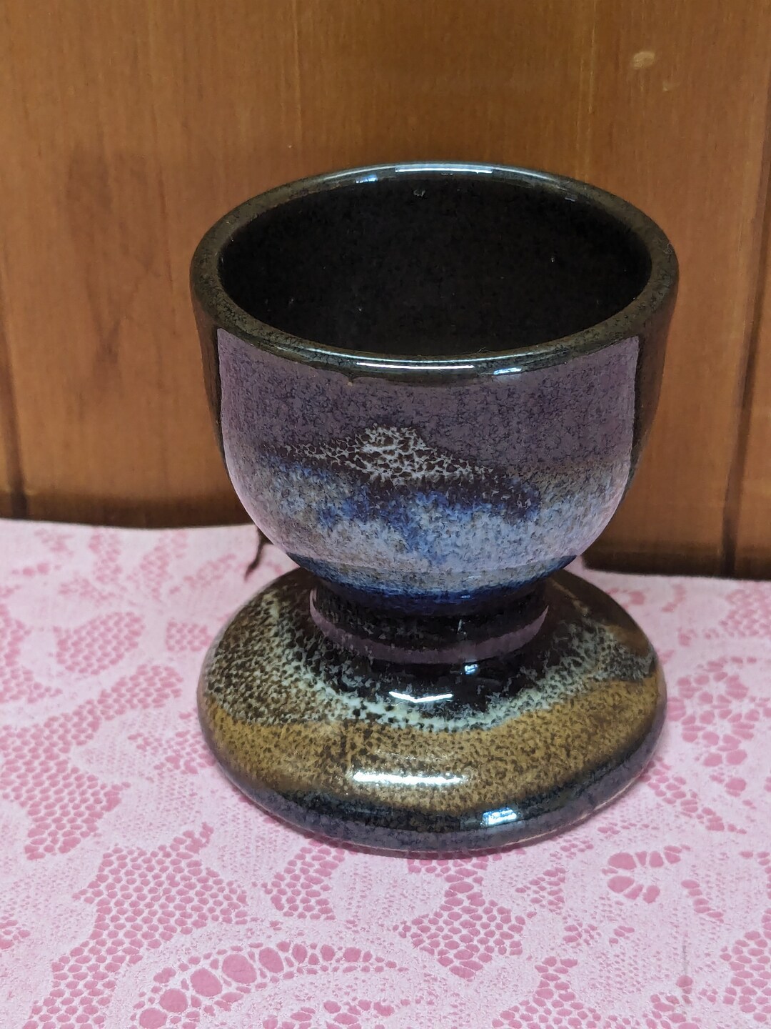 Vintage Wendt Art Pottery Mount St. Helens Egg Cup With Volcanic Ash ...