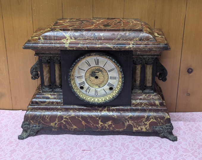 Antique Ingraham Zenith Mantle Clock - Body Only - Project Piece ...