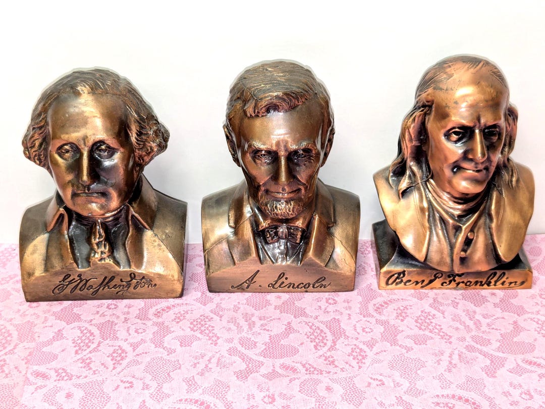 Banthrico Inc Copper Bust Metal Coin Bank Ben Franklin - George ...