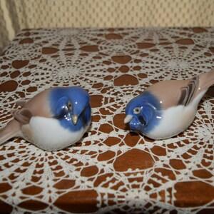 Bing & Grondahl Titmouse Bird Figurines 1633 Optimist 1635 Pessimist ...