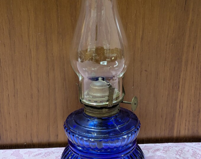 Antique Cobalt Blue Kerosene Handy Lamp - Nasco Japan - Etsy