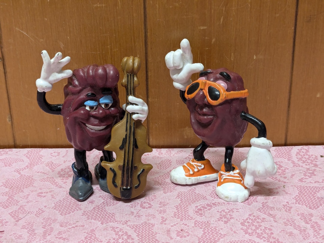 Vintage California Raisin Figurines Collectibles From the 80's - Etsy