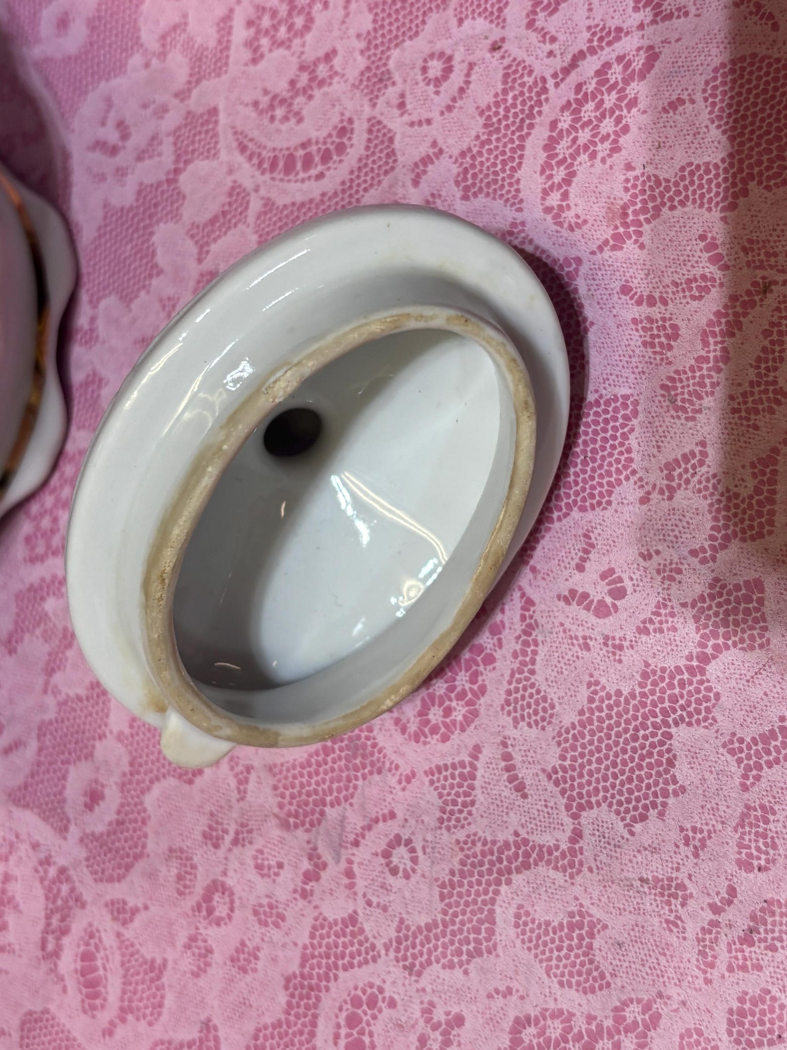 Vintage Musical Porcelain Tea Pot - Rose Motif With Gold Trim - Etsy