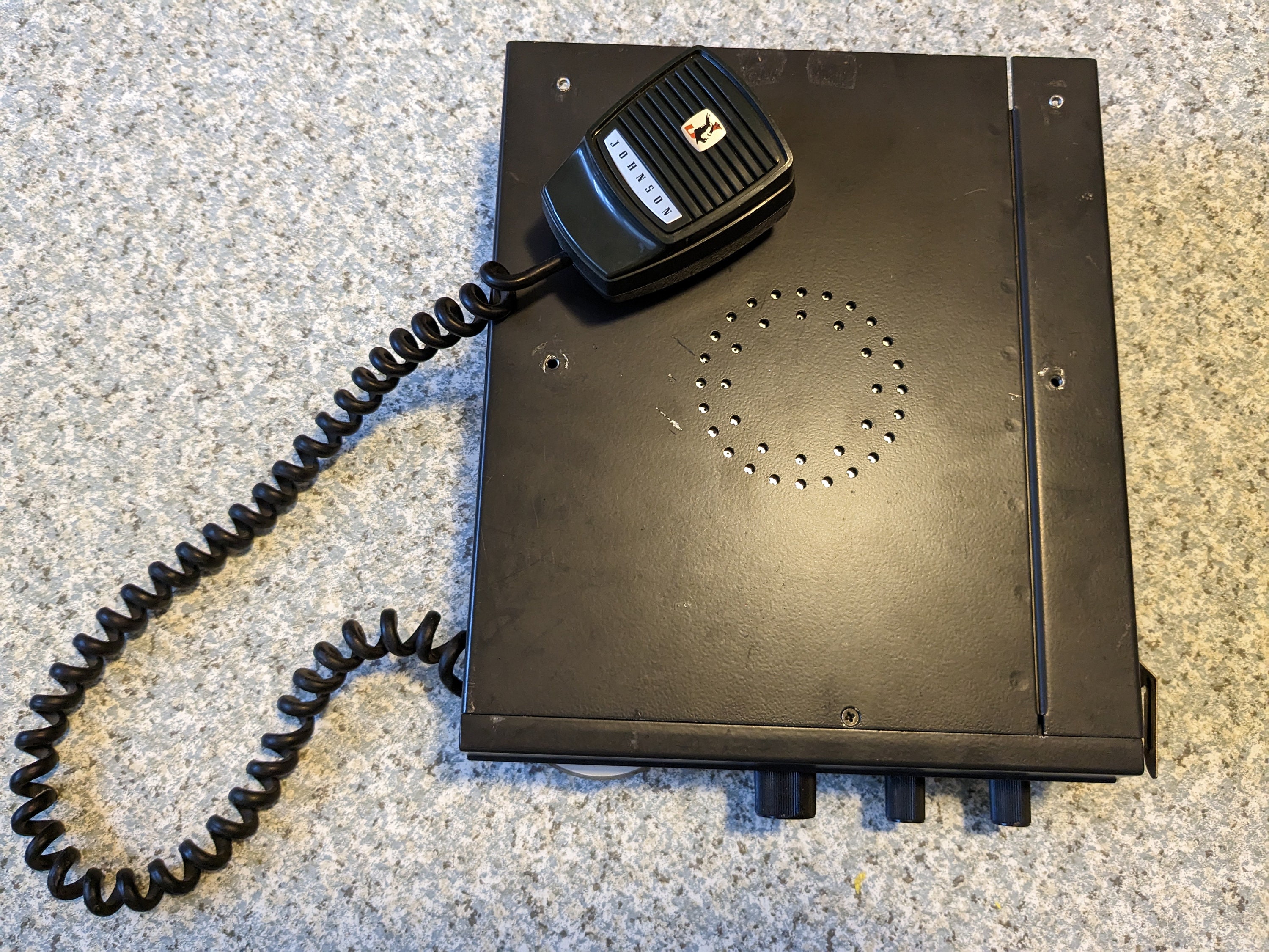 JOHNSON Messenger 323A Vintage CB Radio Transceiver USA W/ Microphone ...