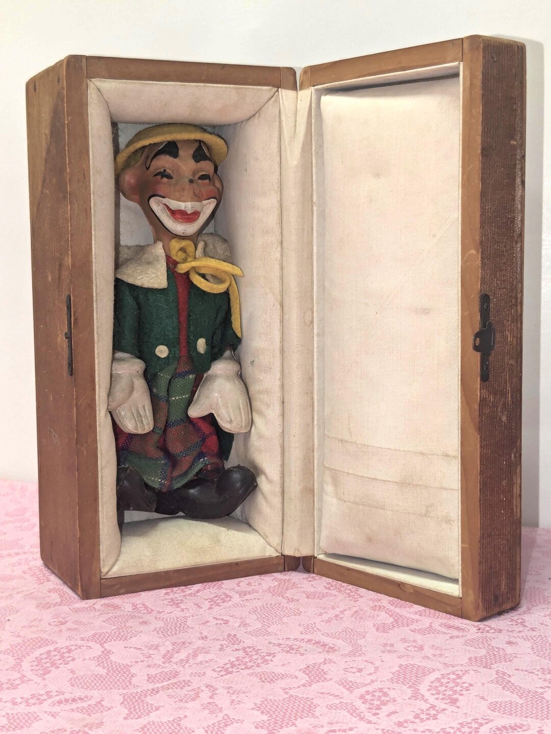Vintage Happy Clown Soft Toy in A Coffin! - No Label - Etsy