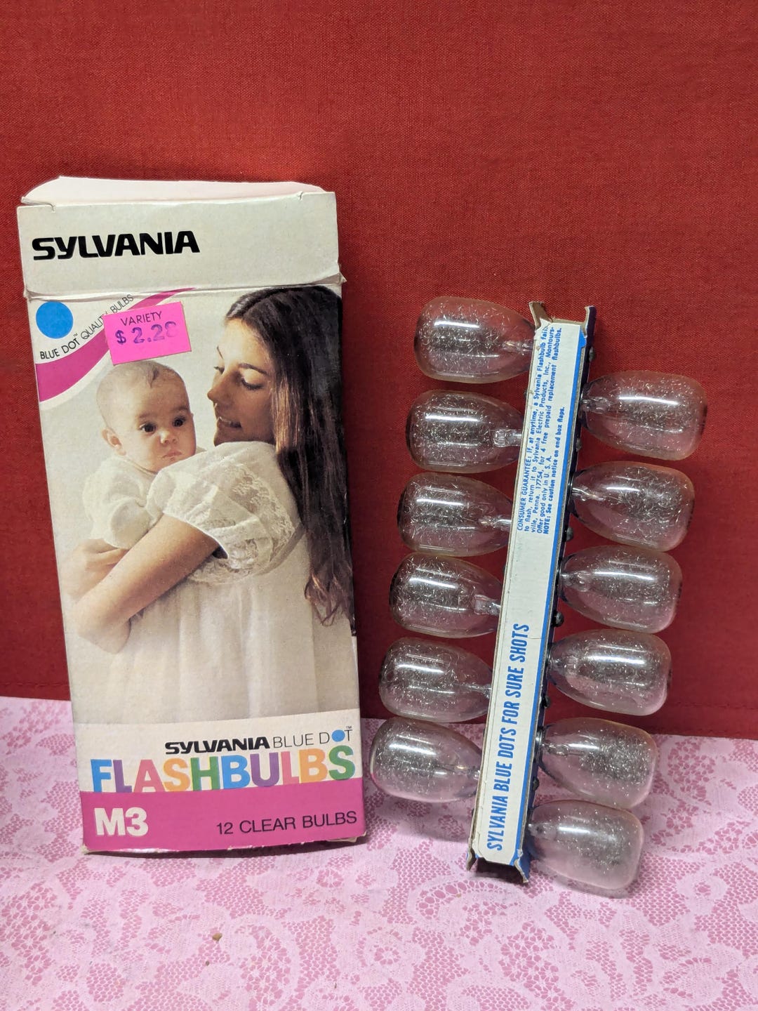 Vintage M3 Sylvania Blue Dot Flash Bulbs in Original Packaging - Set of ...