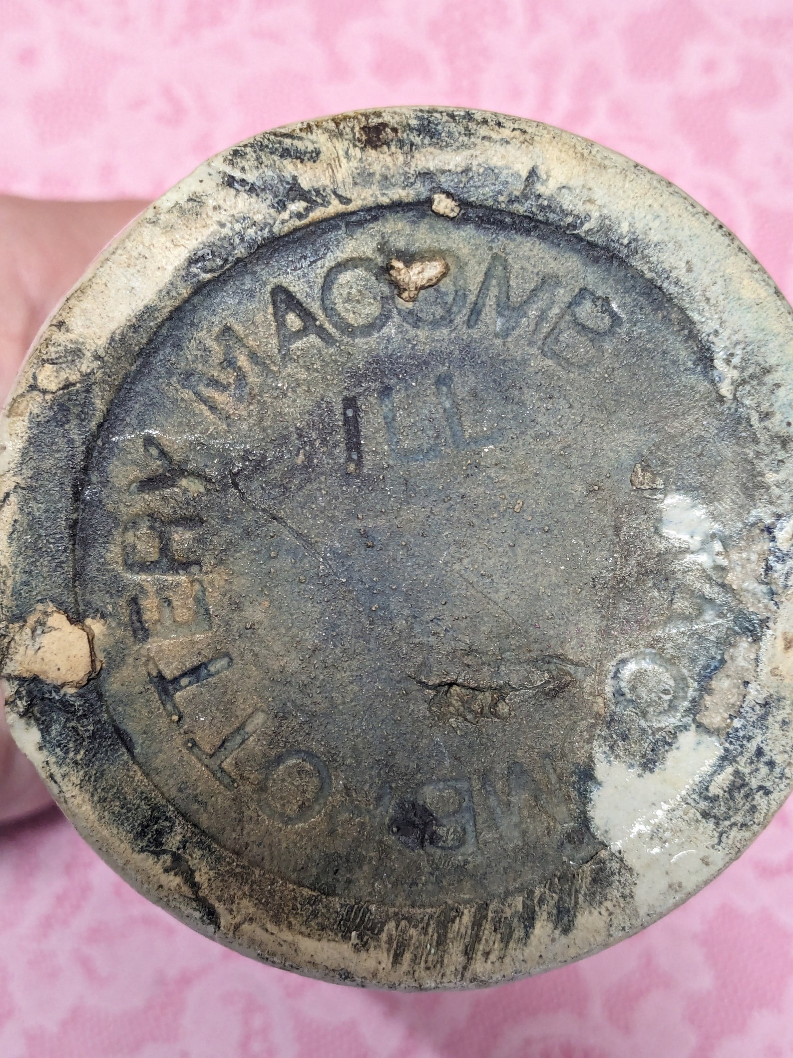 Antique Rustic Macomb Pottery ILL Stoneware Crock Jug Mini - Etsy