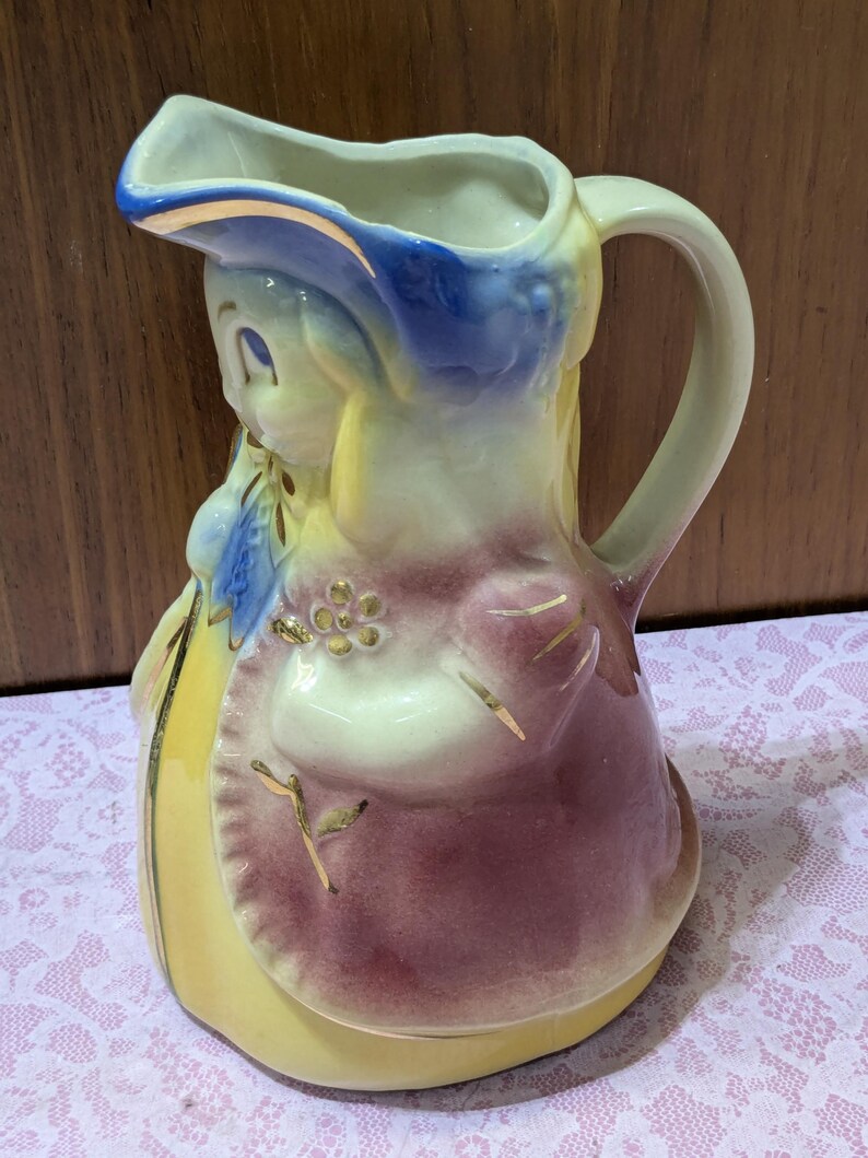 Little Bo Peep 30 Oz Pitcher by Shawnee - Pastel Colors - Gold Trim - Etsy