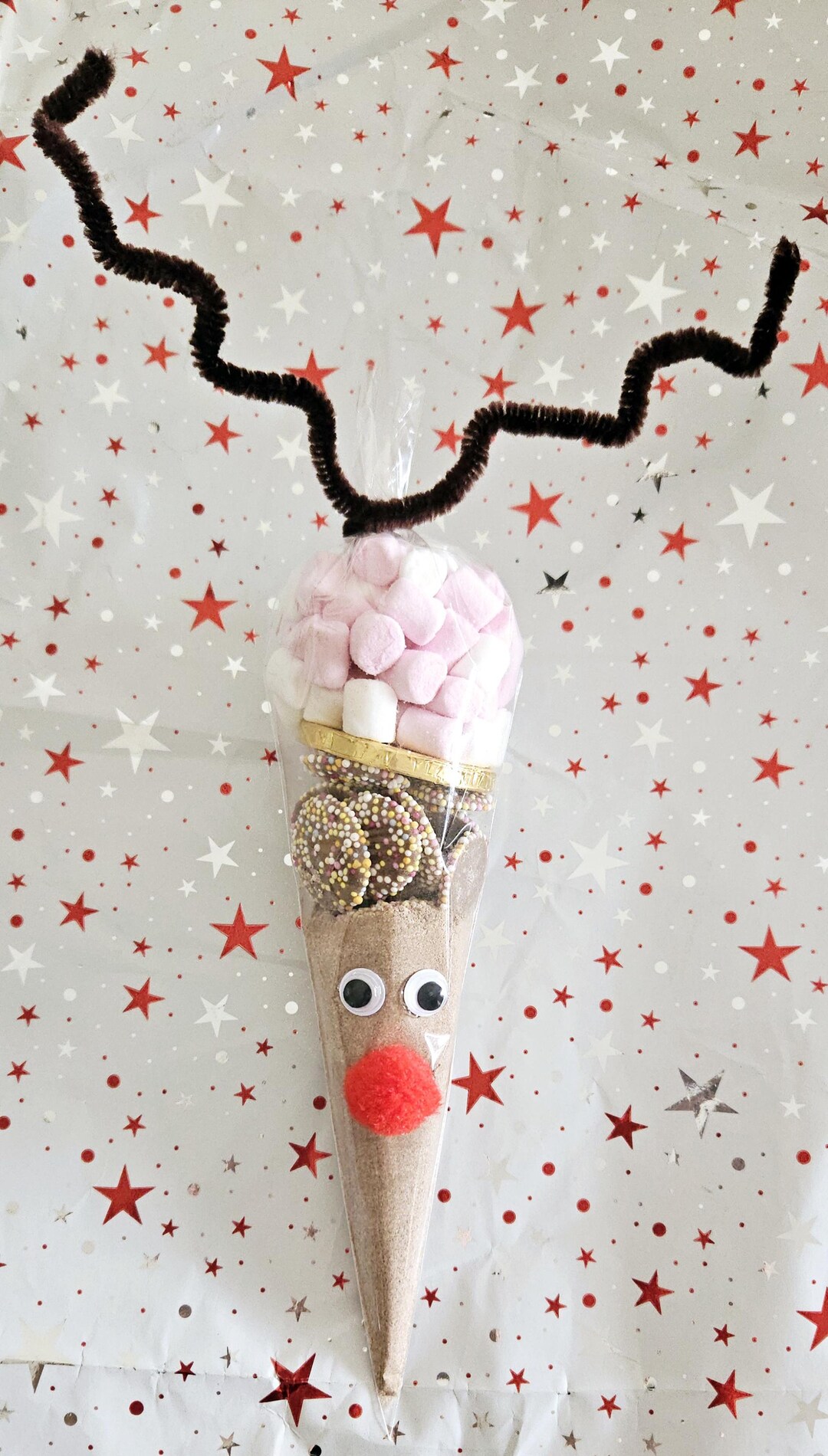 Rudolph's Hot Chocolate Cone Xmas Galaxy Hot Chocolate & Marshmallows ...