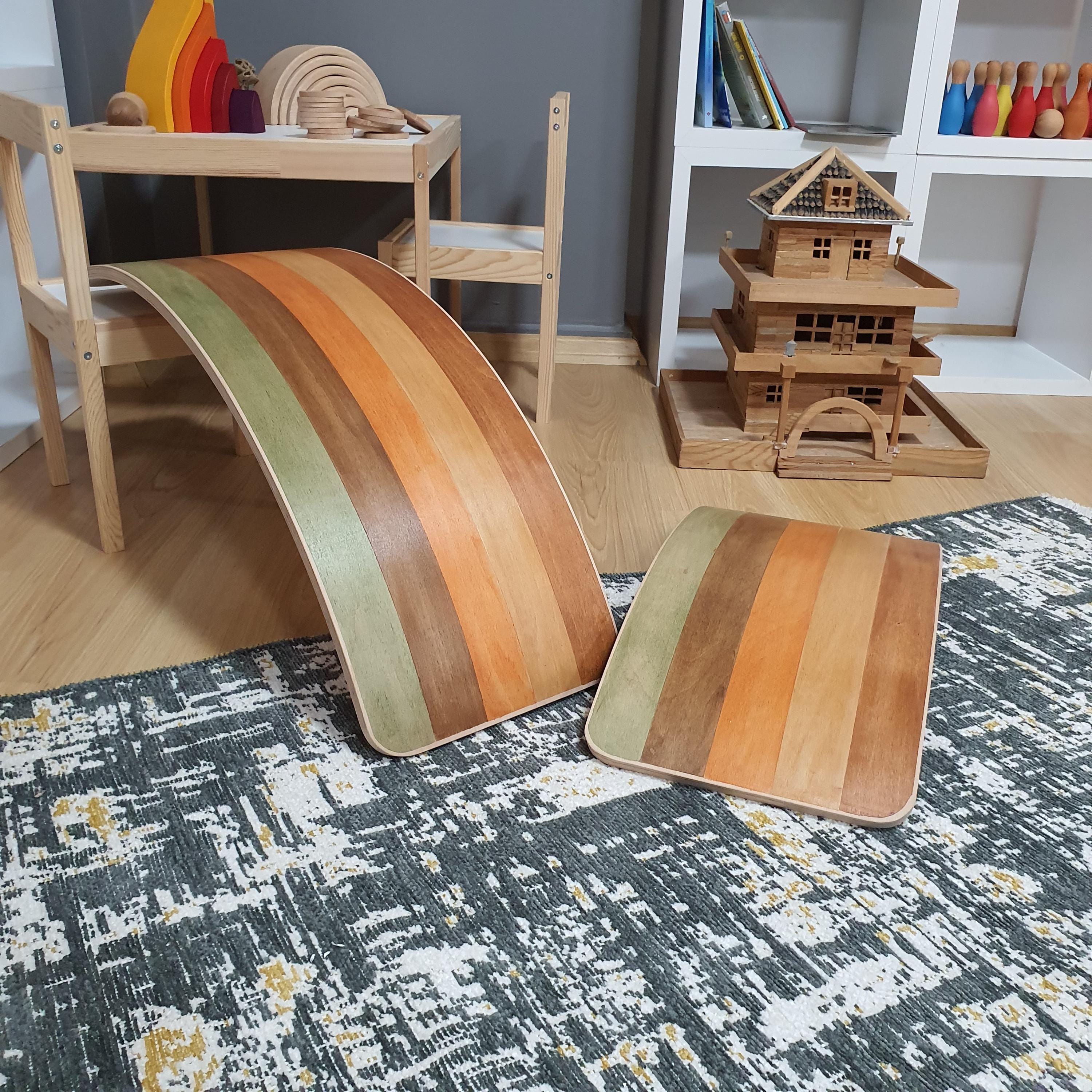 Wooden Balance Board for Kids, Balance and Coordination Skill ...