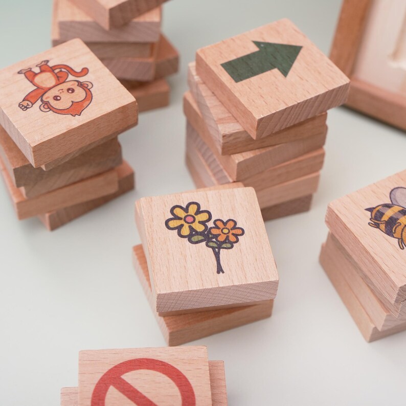 Wooden Coding Activity for Kids, Unplugged Coding Toy, Screen Free ...