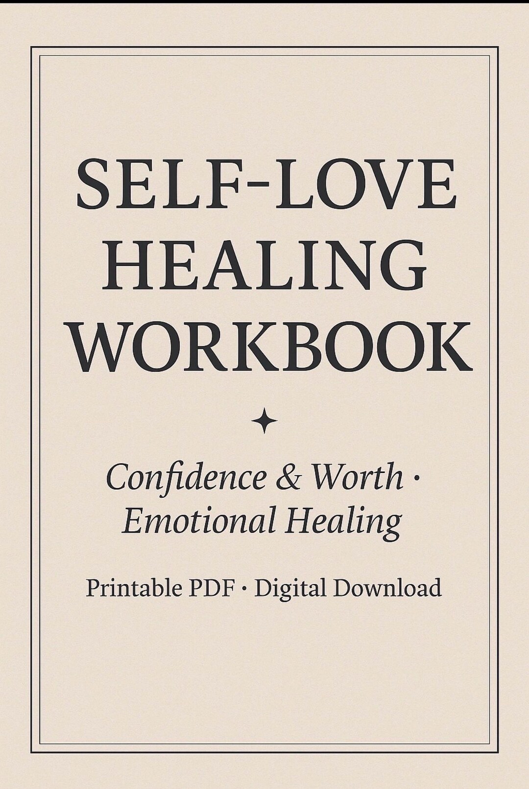 Self Love Healing Workbook PDF | Confidence & Worth Workbook ...