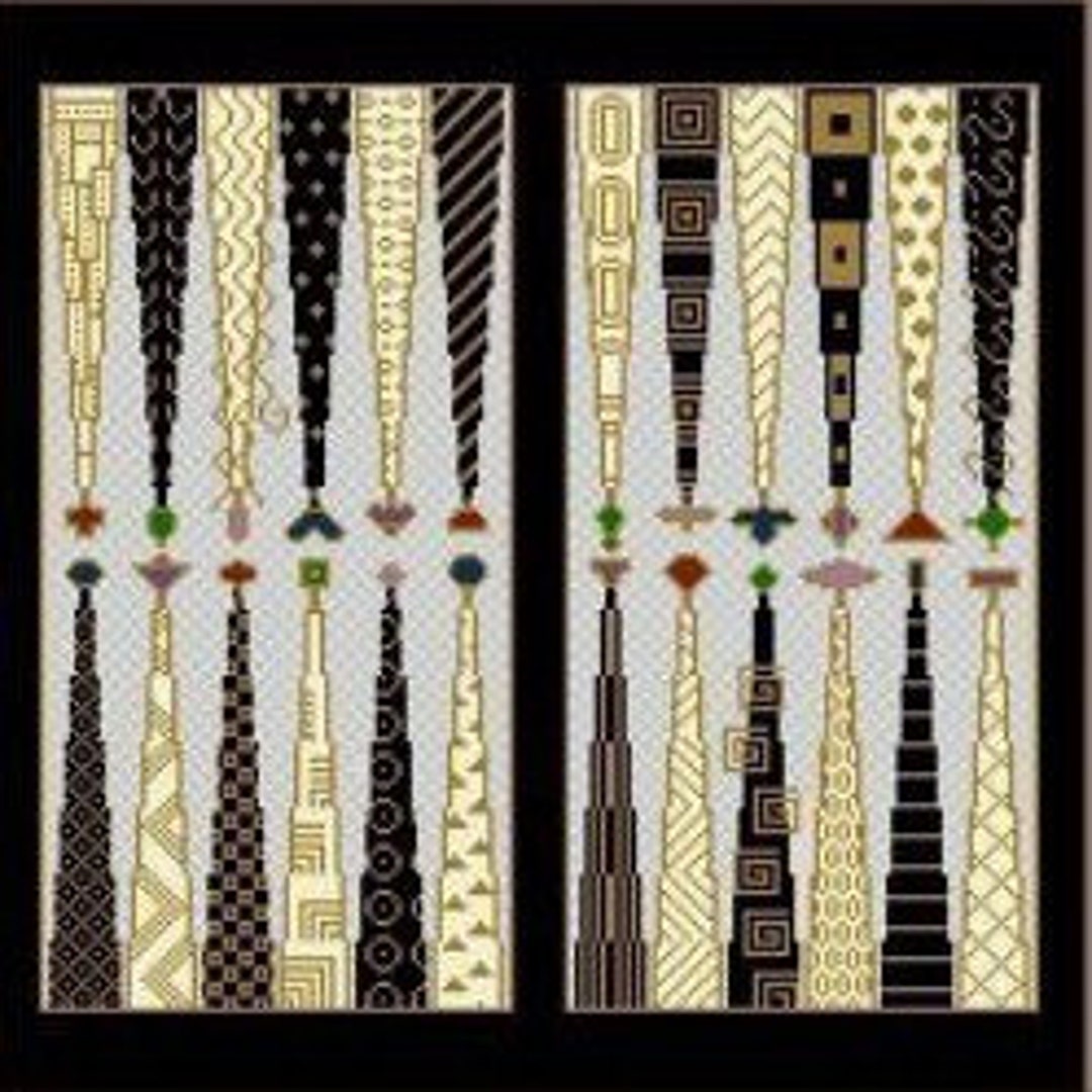 Backgammon Game Board Needlepoint or Cross Stitch Pattern - Etsy