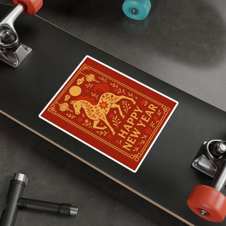 Year of the Horse Vinyl Decal, Lunar New Year Decor - Etsy