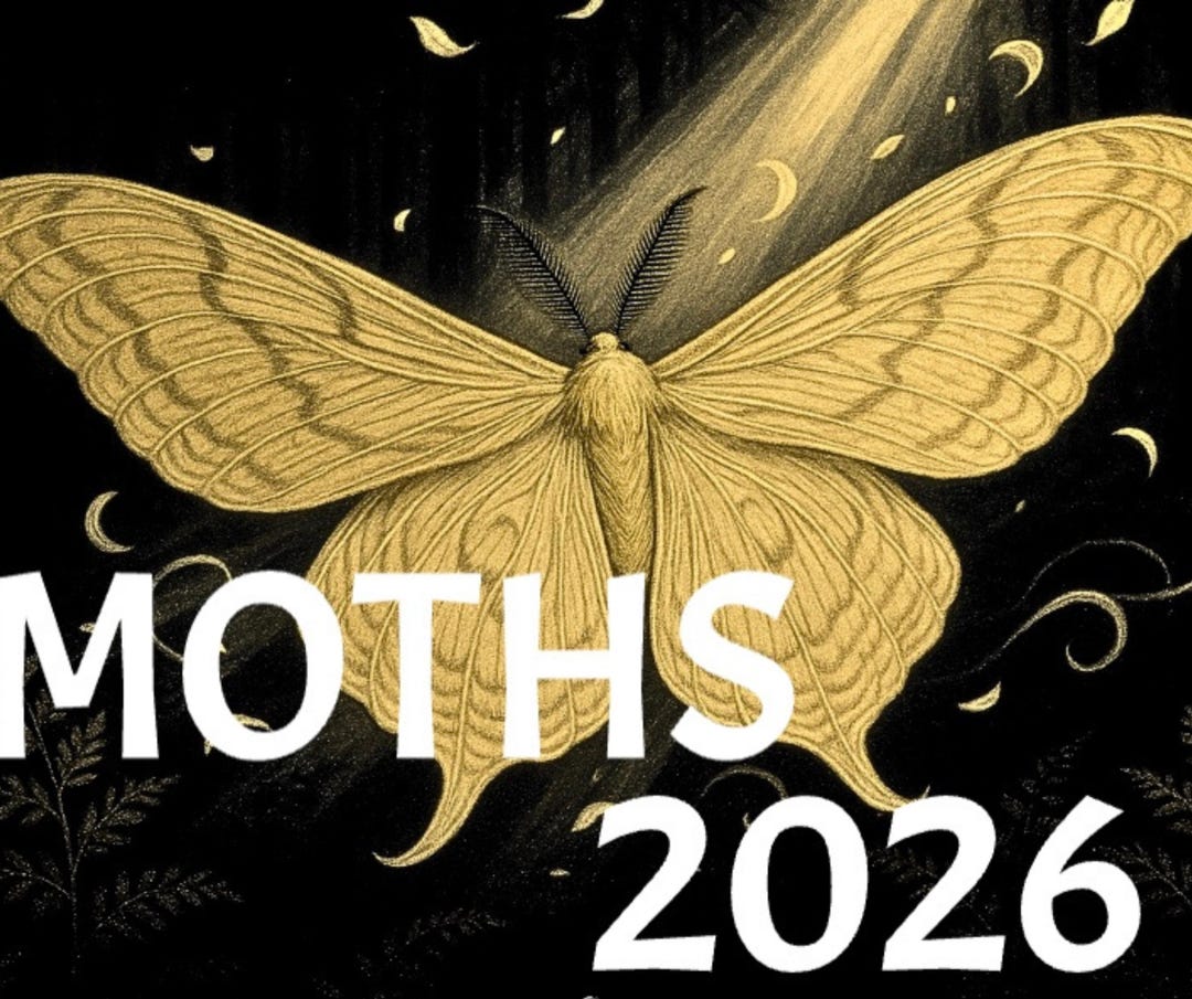 Moth Art 2026 Wall Calendar | Botanical Illustrations, Monthly Planner ...
