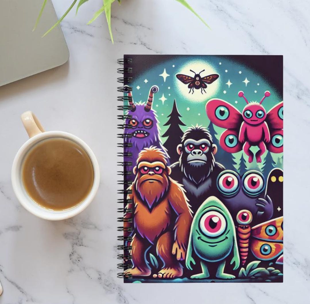 Cryptid Notebook, Spiral Journal for Cryptid Lovers, Folklore Diary ...
