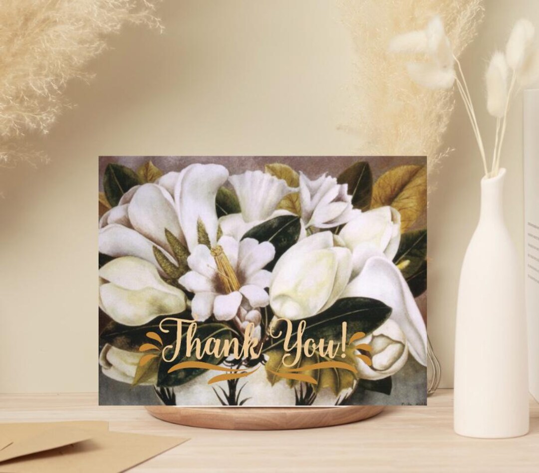 Frida Kahlo Magnolia Thank You Cards - Eco-friendly, Pack of 10 - Etsy