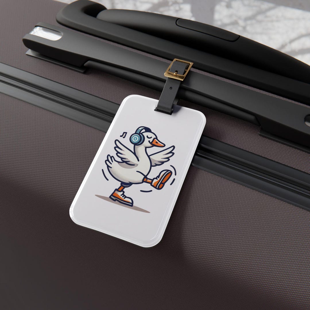 Silly Goose Luggage Tag: Acrylic Travel Baggage Identifier - Etsy