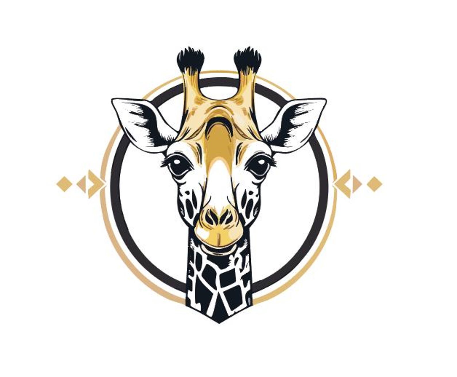 Giraffe Sport Team Logo Set of 9 Digital Avatar Icons Cool Art Profile ...