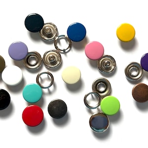 50 Sets Colored Gripper Snaps Size 16 (11 Mm) No Sew Fasteners - Etsy