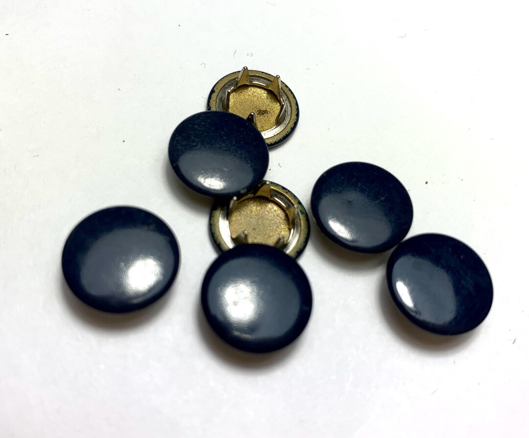 Scovill Snap Fasteners 100 Complete Sets of Navy Blue Size 18 11 Mm - Etsy