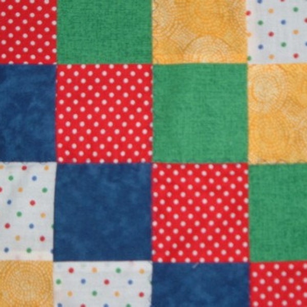 Primary Colors Quilt - Etsy