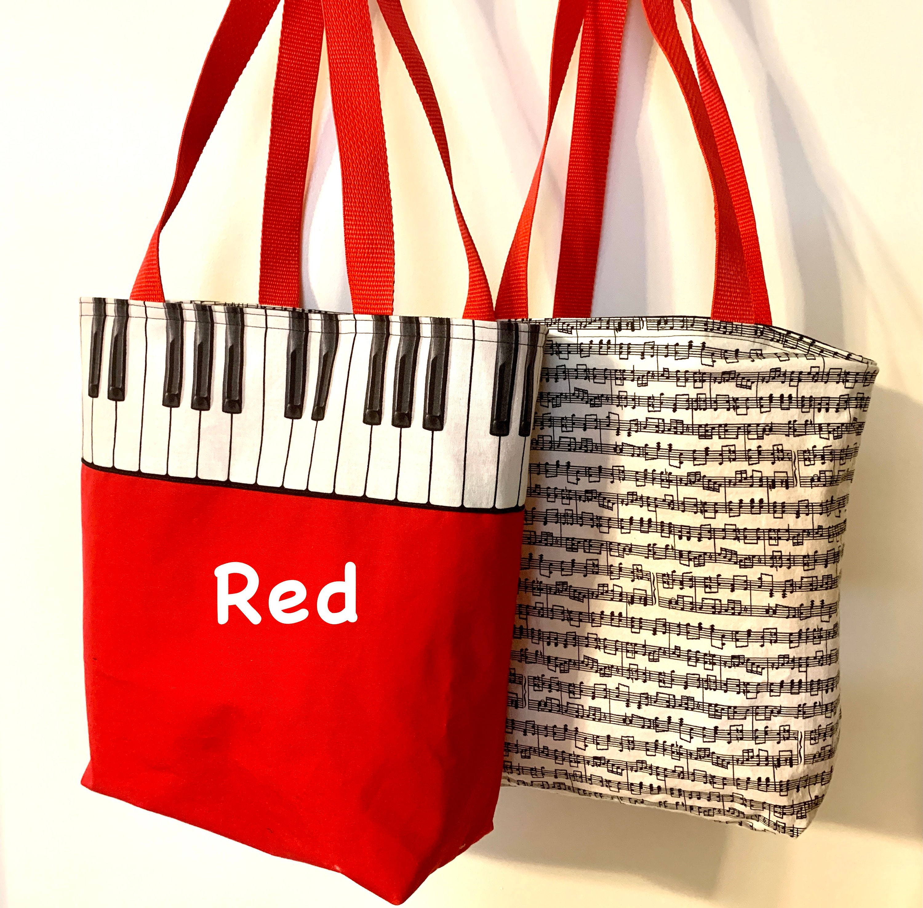 Tote Bag With Piano Keys in Black and Assorted Colors - Etsy UK