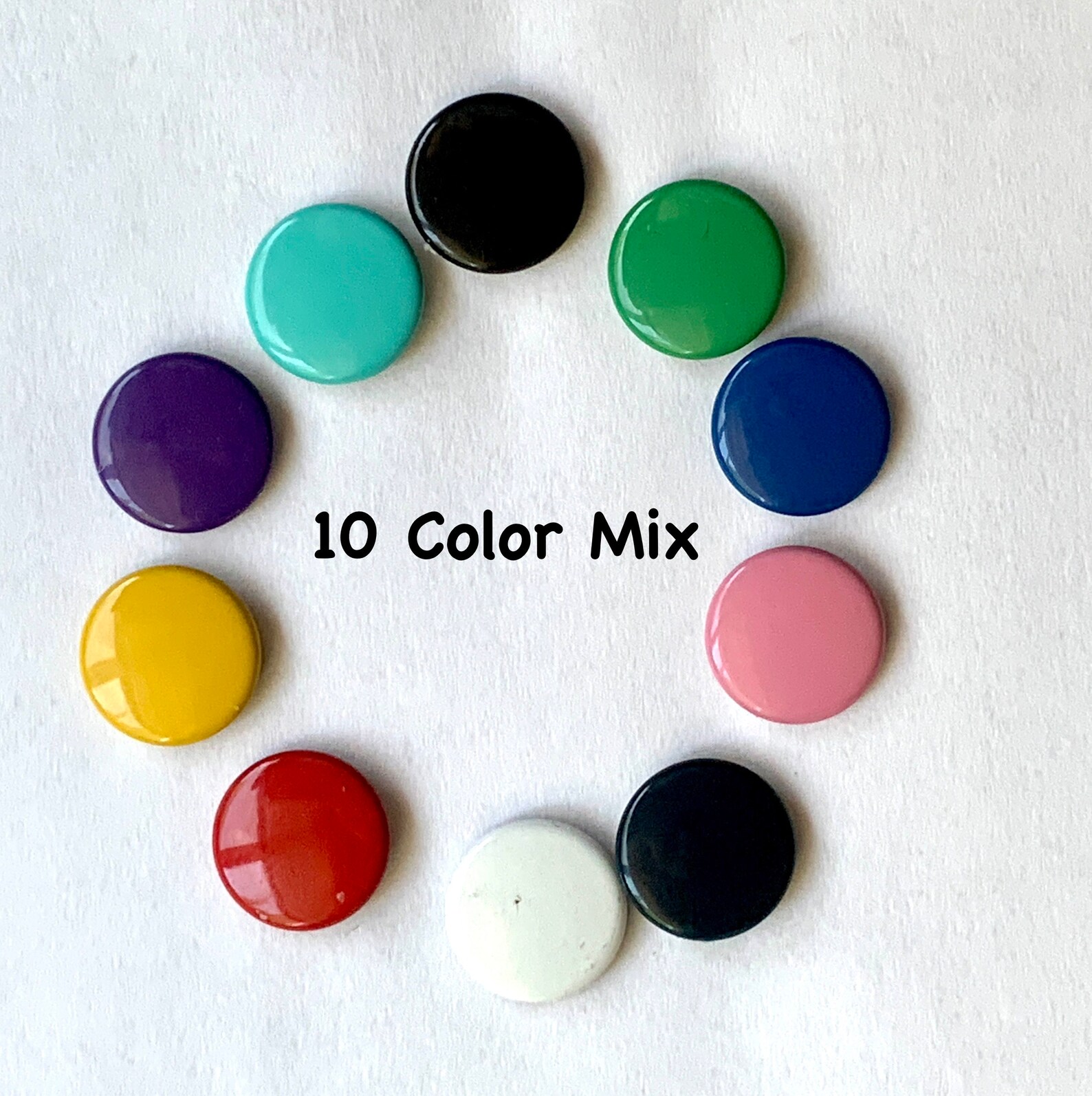 50 Sets Colored Gripper Snaps Size 16 11 Mm No Sew Fasteners - Etsy