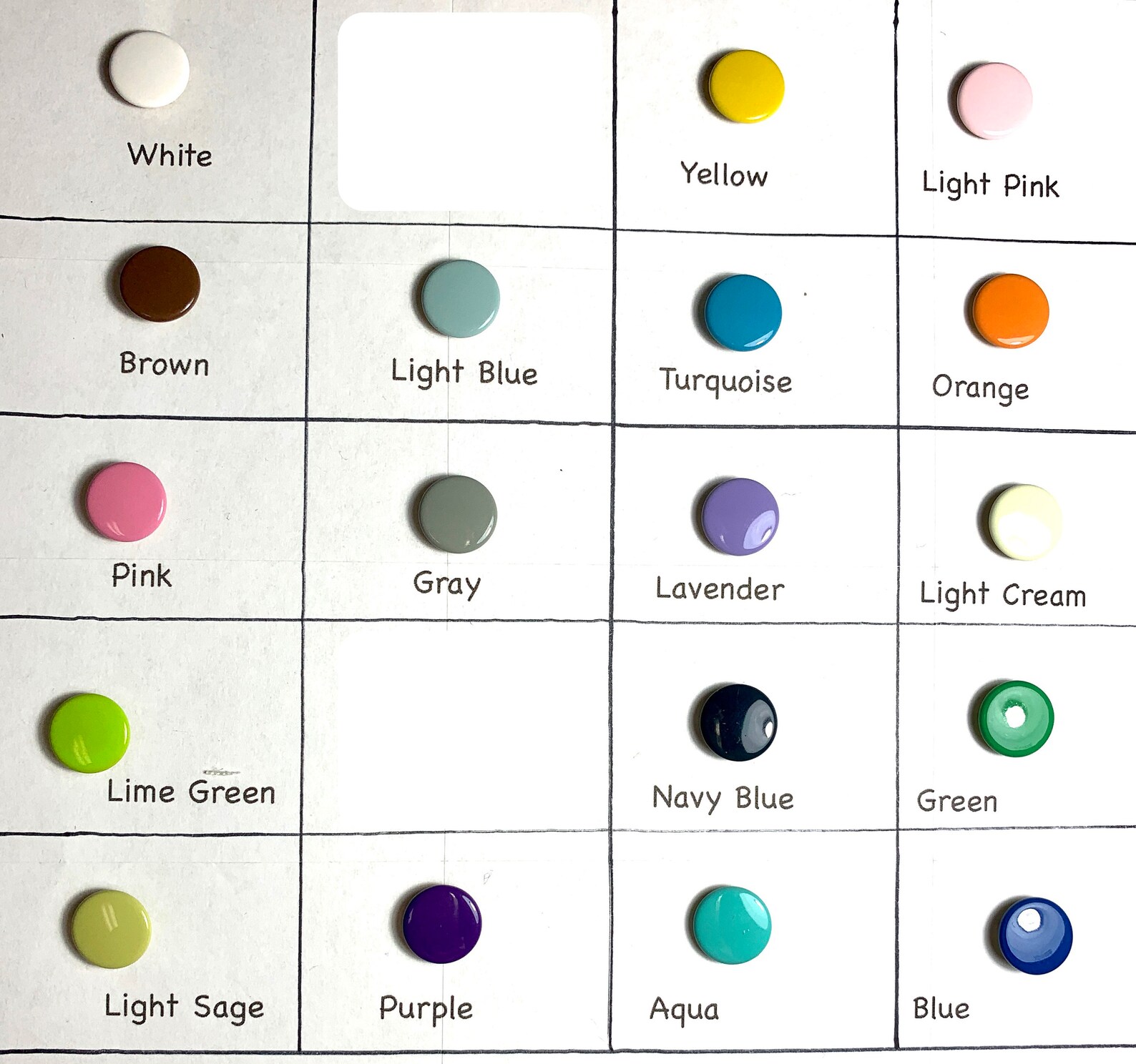 50 Sets Colored Gripper Snaps Size 16 11 Mm No Sew Fasteners - Etsy