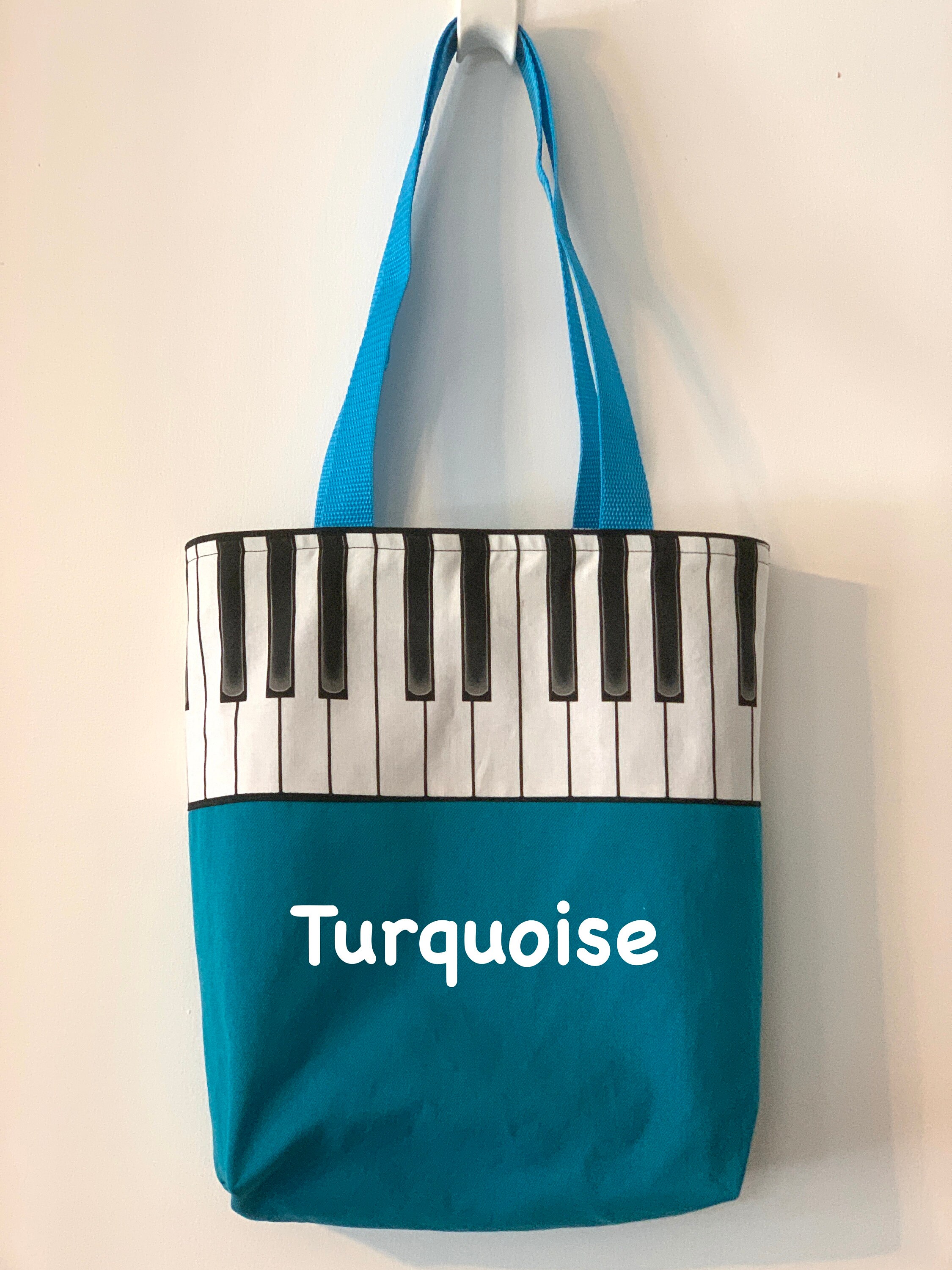 Tote Bag With Piano Keys in Black and Assorted Colors - Etsy UK