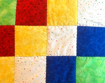 Primary Colors Quilt | Etsy