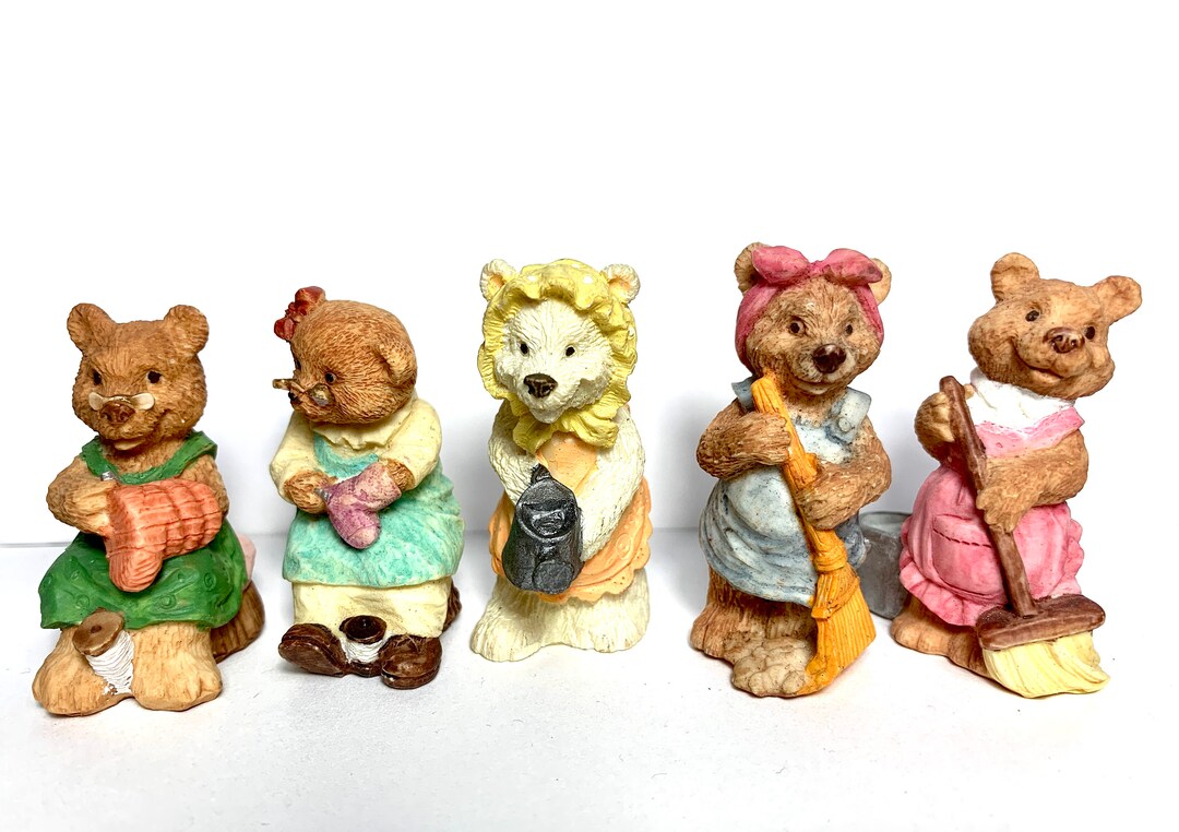 Vintage JC Mama Bears Collectible Figurines - Etsy