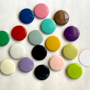 50 Sets Colored Gripper Snaps Size 16 11 Mm No Sew Fasteners - Etsy