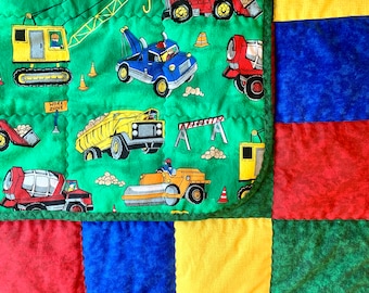 Construction Truck Quilt - Etsy