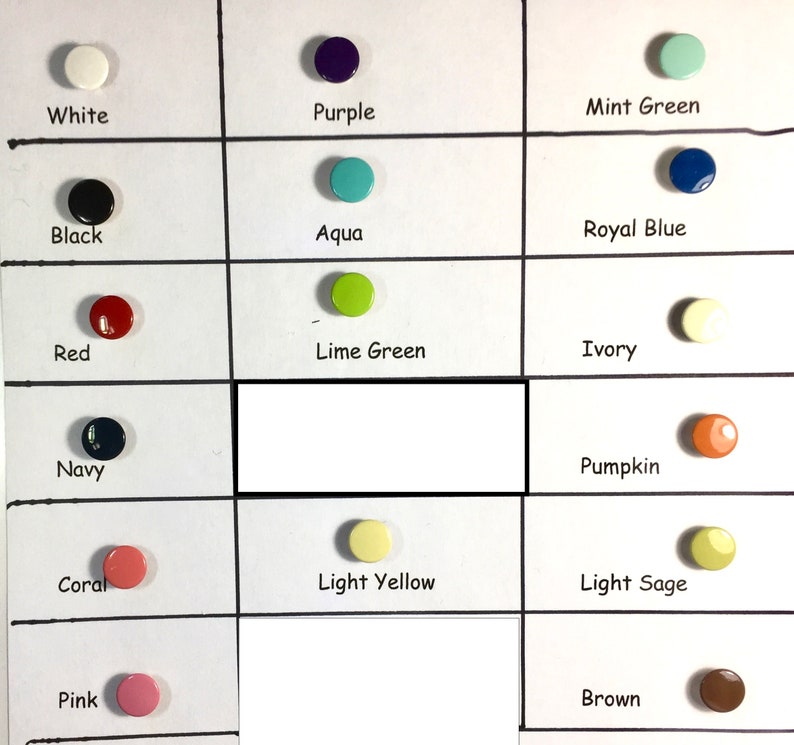 50 Sets Colored Gripper Snaps Size 16 11 mm No Sew Fasteners | Etsy