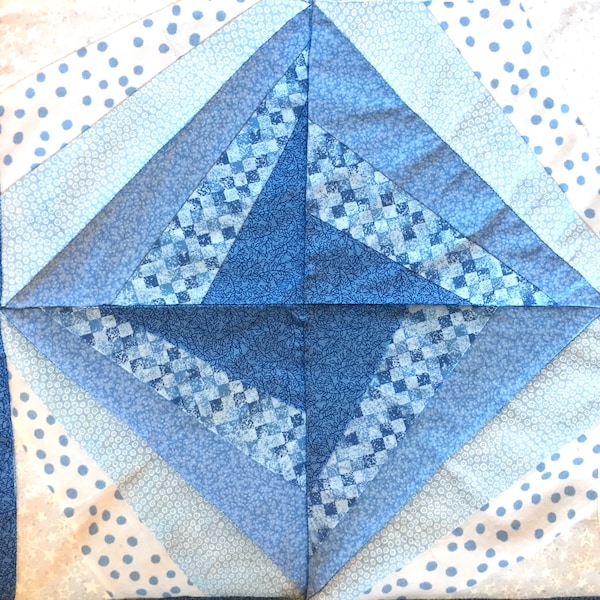 Blue Star Quilt - Etsy