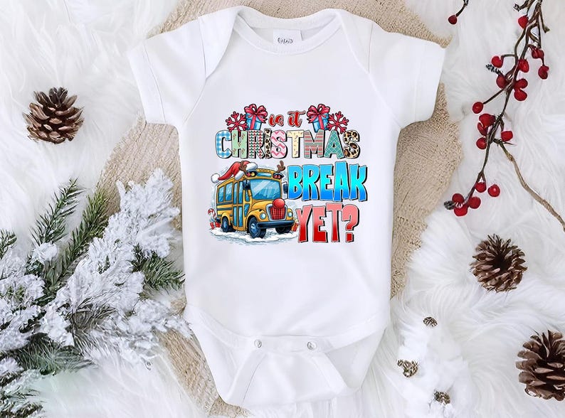 Christmas Break Reindeer Bus DTF Transfer, Teacher Holiday Shirt - Etsy