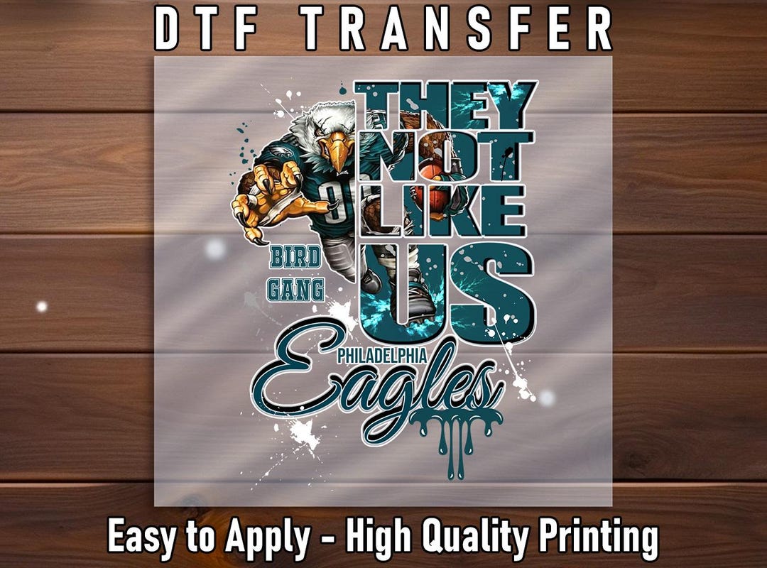 They Not Like Us DTF Transfer: Aggressive Eagle Football Art - Etsy