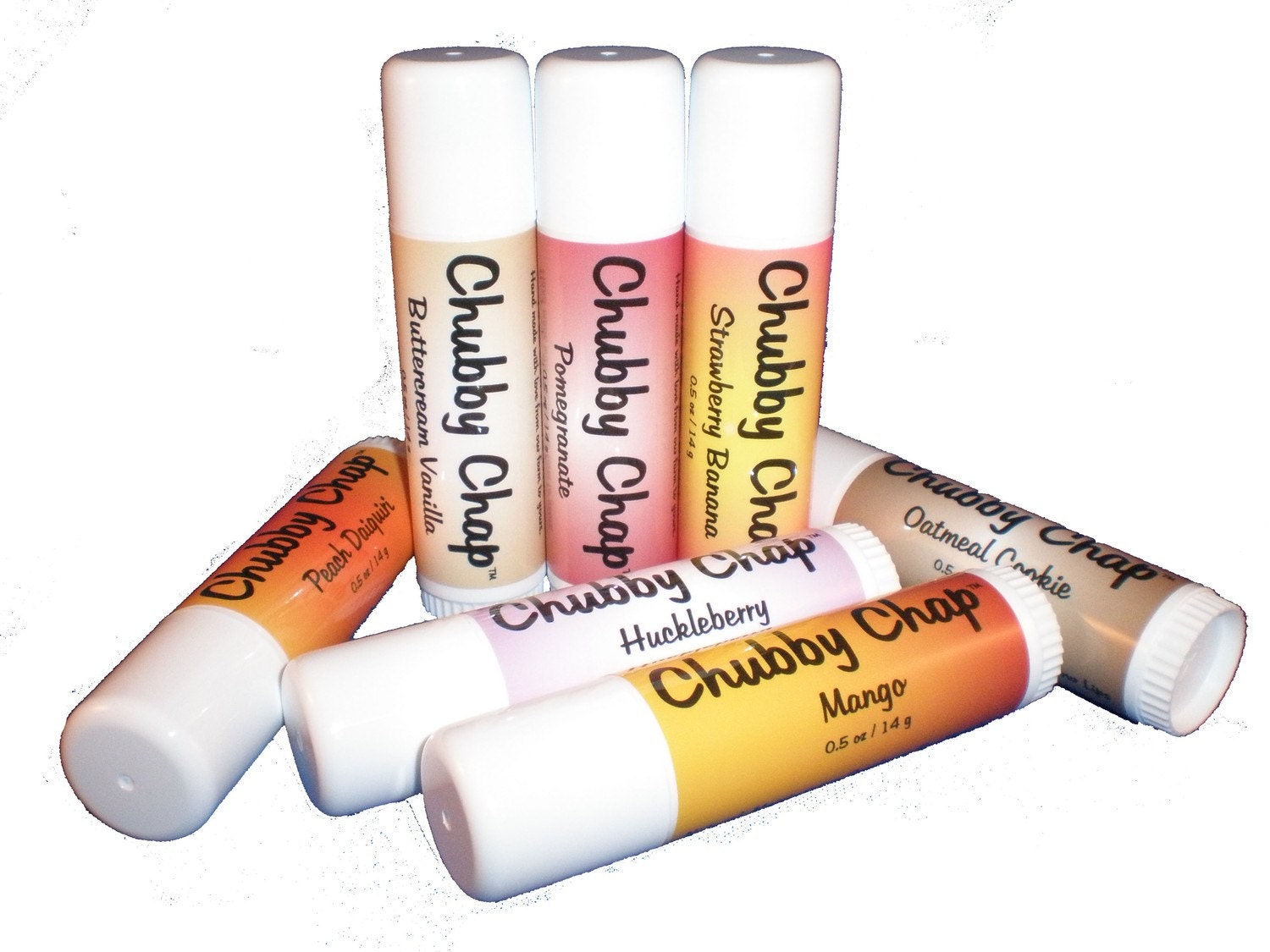 Candy Cane Chubby Chap Giant .5 Oz Natural Lip Balm - Etsy