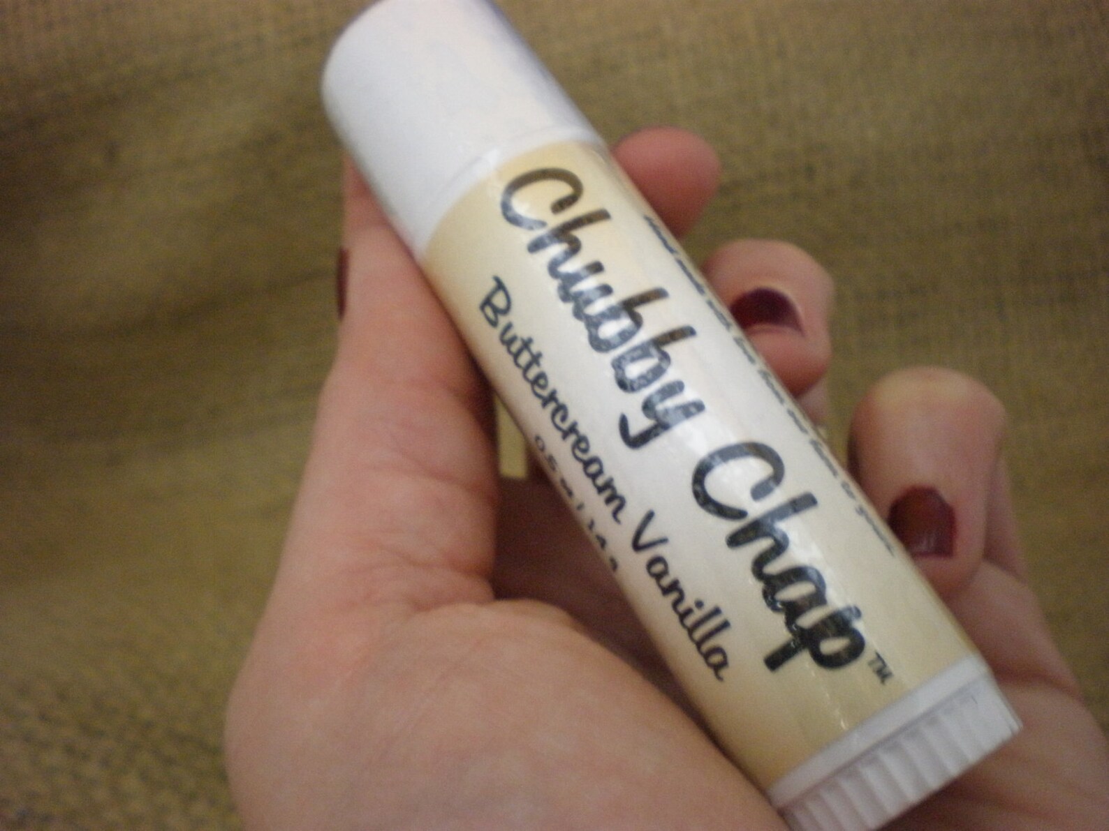 Chubby Chap GIANT .5 Oz Natural Lip Balm, Buttercream Vanilla - Etsy