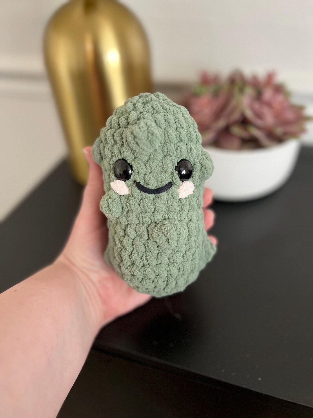 Handmade Crocheted Happy Pickle! - Etsy