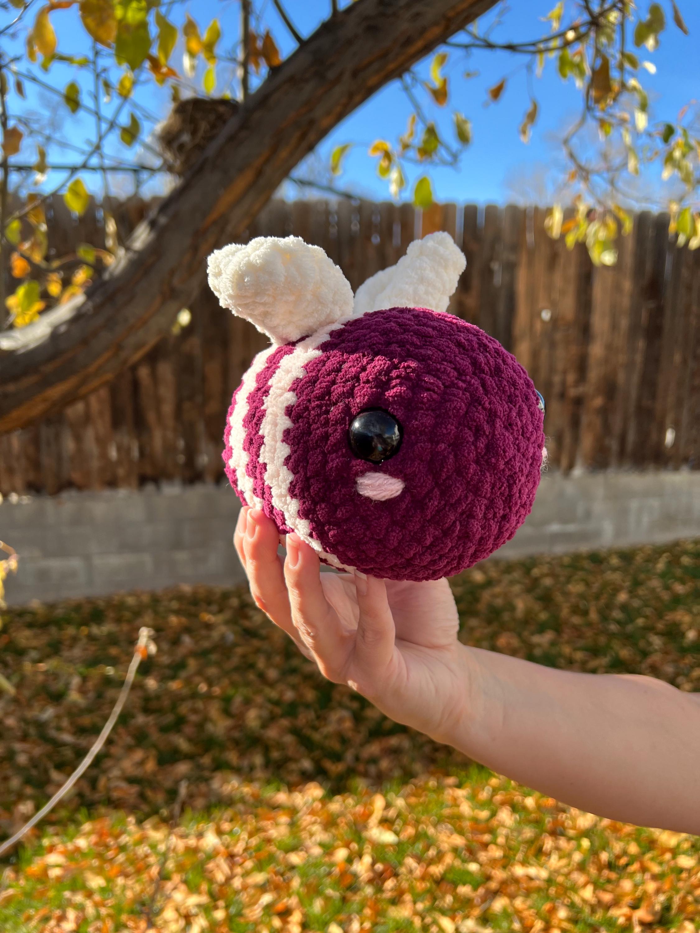 Purple Bee Plushie! - Etsy