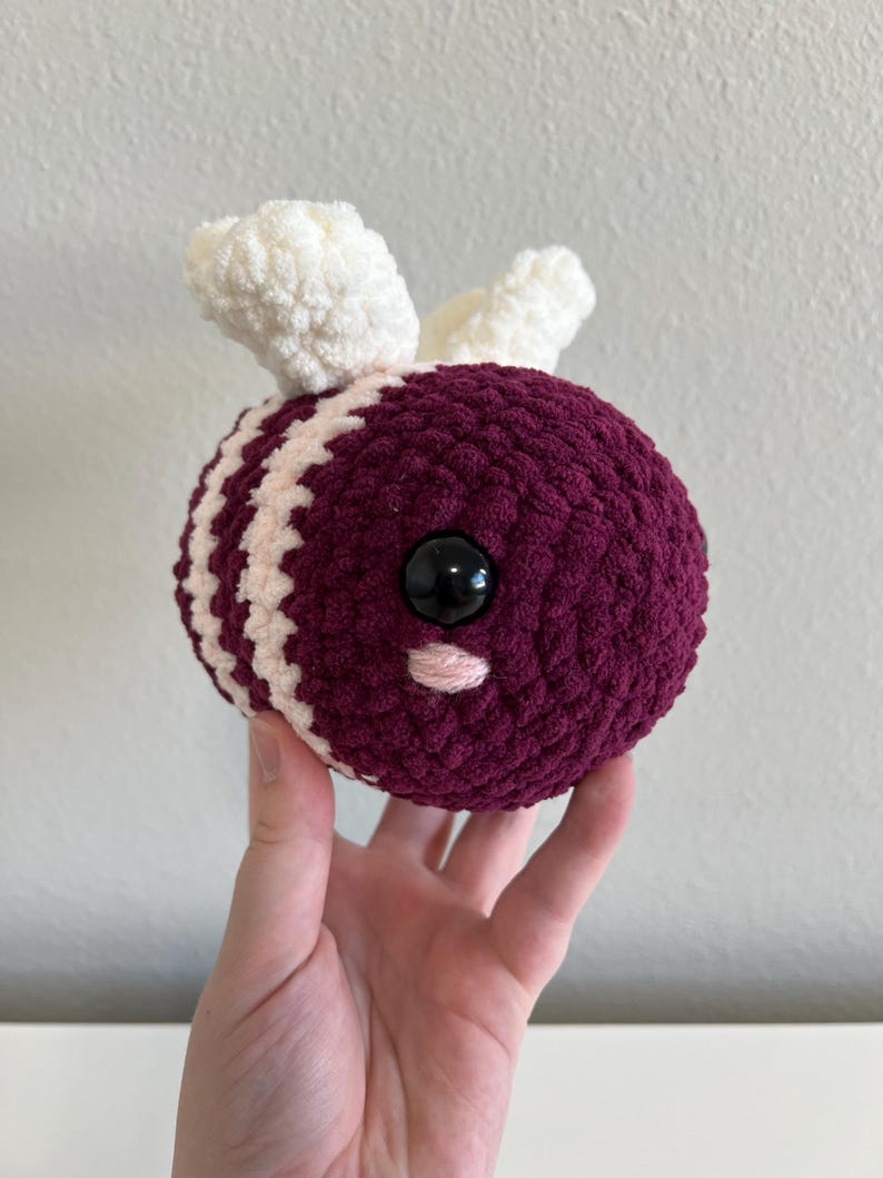 Purple Bee Plushie! - Etsy