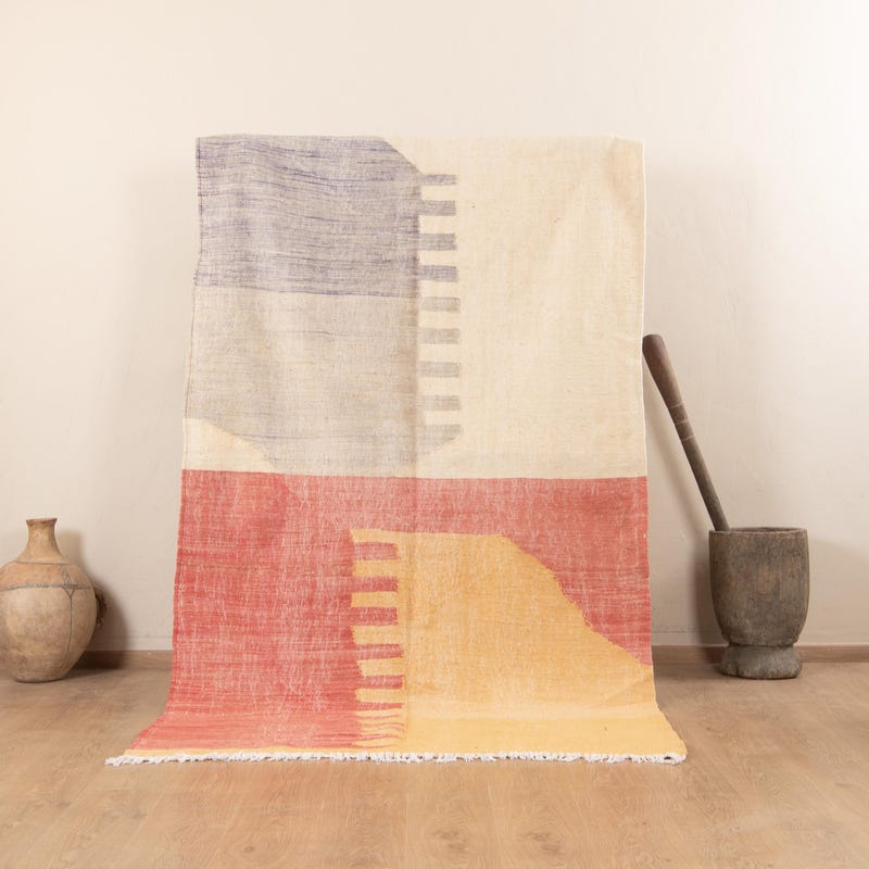 Moroccan Rug 4x7 Flat - Etsy